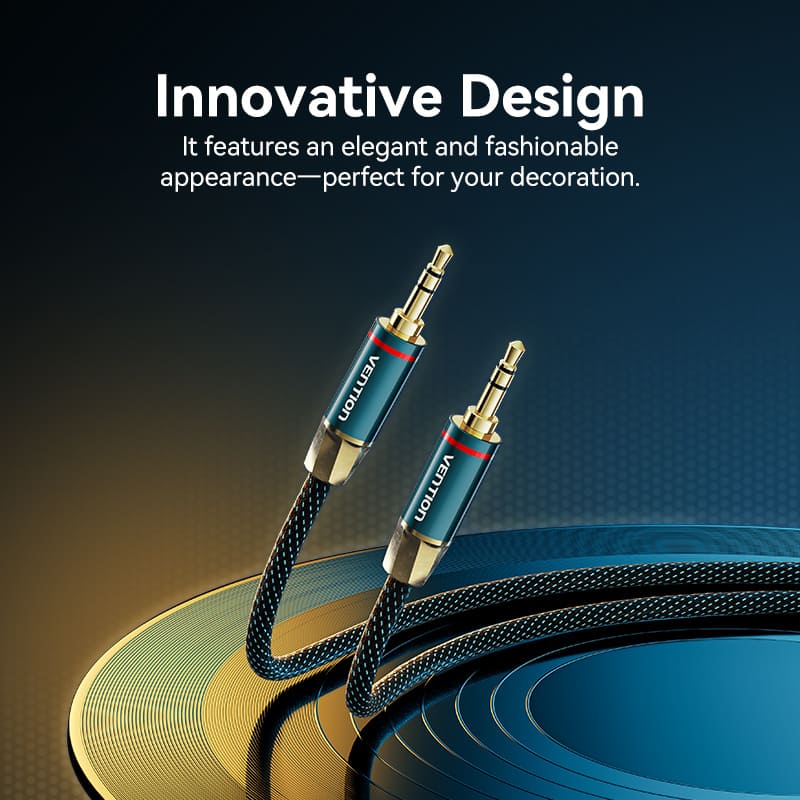 Cotton Braided 3.5mm Male to Male Audio Cable 0.5/1/1.5/2/3/5/8/10M Gr