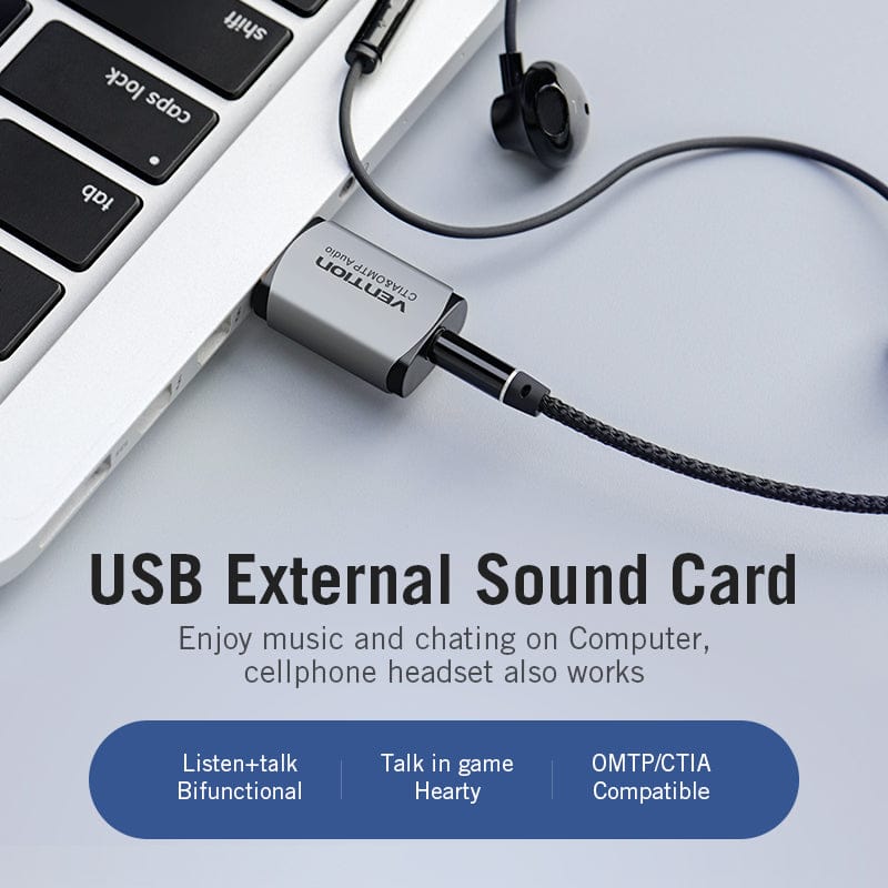 Vention USB External Sound Card - Enhance PC Audio