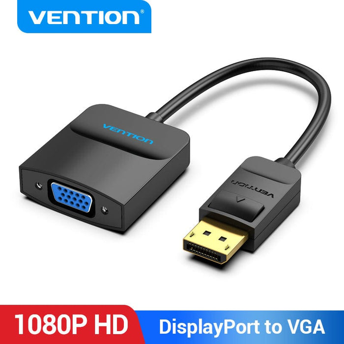 Displayport to VGA Adapter 1080P Display Port Male to VGA Female Audio
