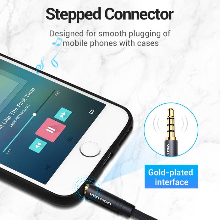 Mobile Phone Audio Splitter Cable for Live Streaming & Recording