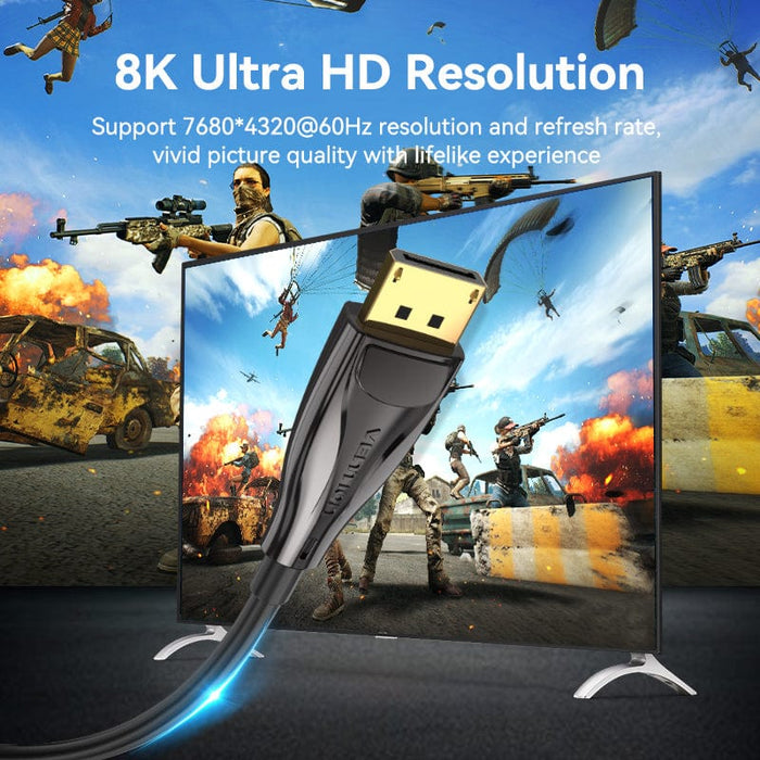 Vention 8K Optical DP Cable | Ultra HD, 240Hz, HDR