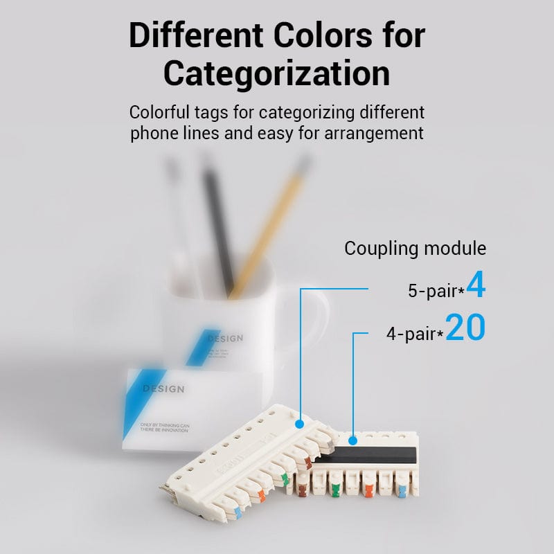 Vention 110-Type Telephone Patch Panel – Clear Signal & Robust Design