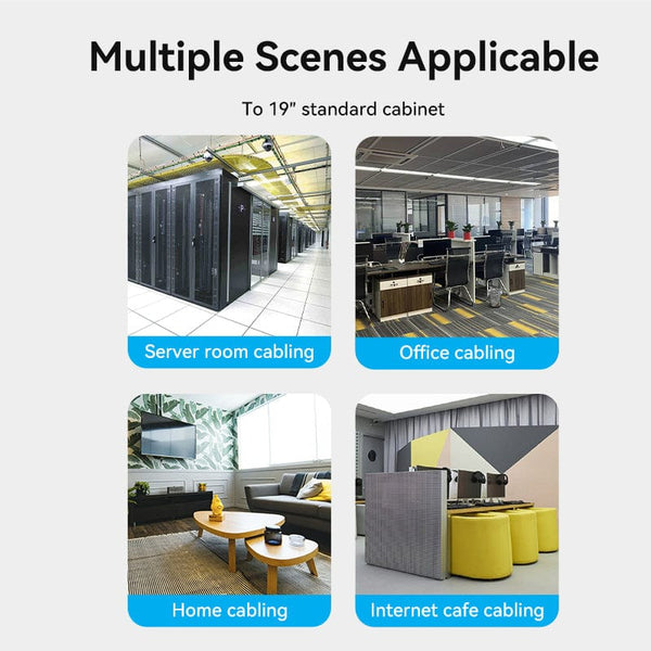 Vention 24-Port Unloaded Keystone Patch Panel – Efficient Network ...