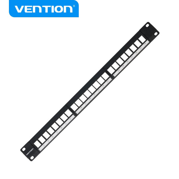 24-Port Unloaded Keystone Patch Panel - Durable Network Solution