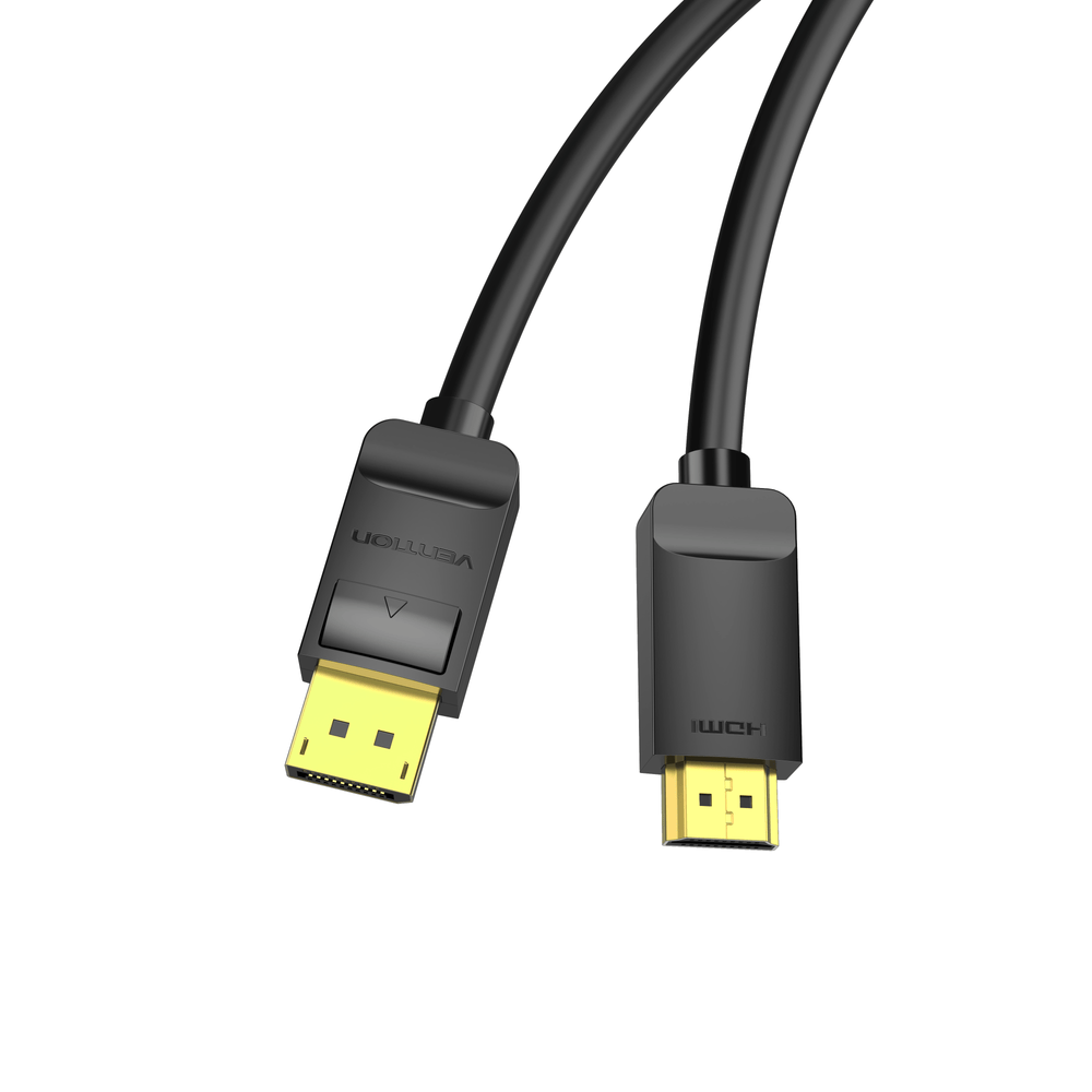 Vention DP to HDMI Cable - 1080P HD, Gold-Plated Connectors