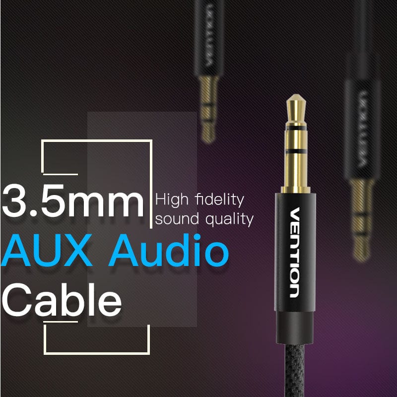 Premium Vention 3.5mm AUX Audio Cable - High Fidelity Sound Quality