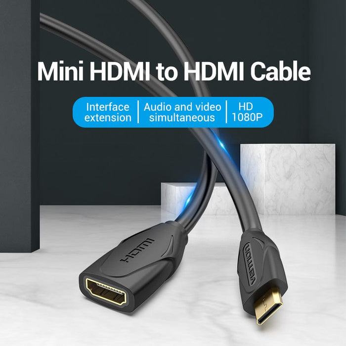 Vention Mini HDMI to HDMI Cable - 1080P HD Resolution
