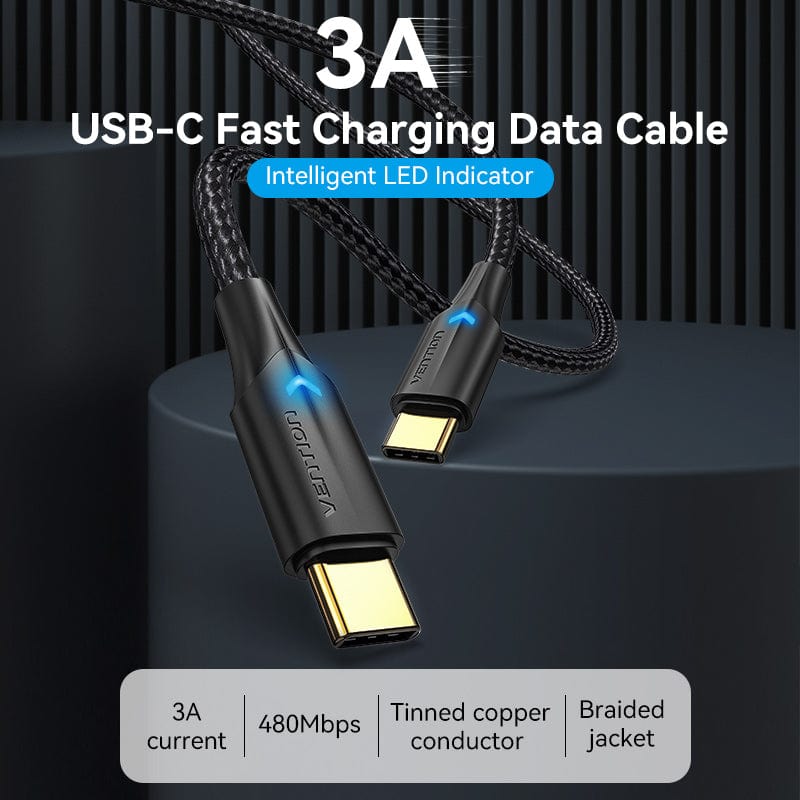 Vention USB-C to USB-C Cable 3A Fast Charging | TAUB