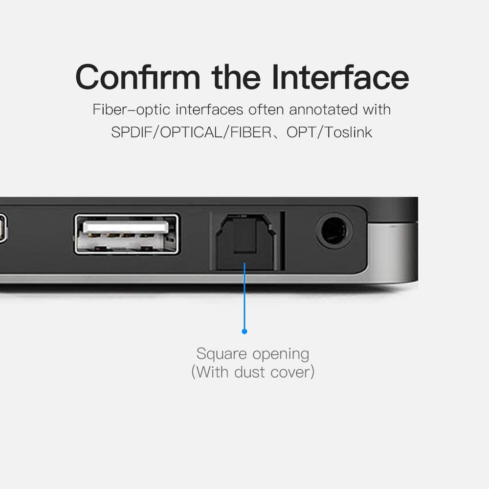 VENTION 6.6ft Digital Optical Audio Cable | Superior Sound