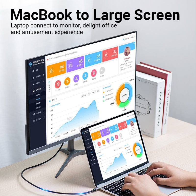 Vention USB-C to DP Cable - 4K Resolution & Multi-Device Compatibility
