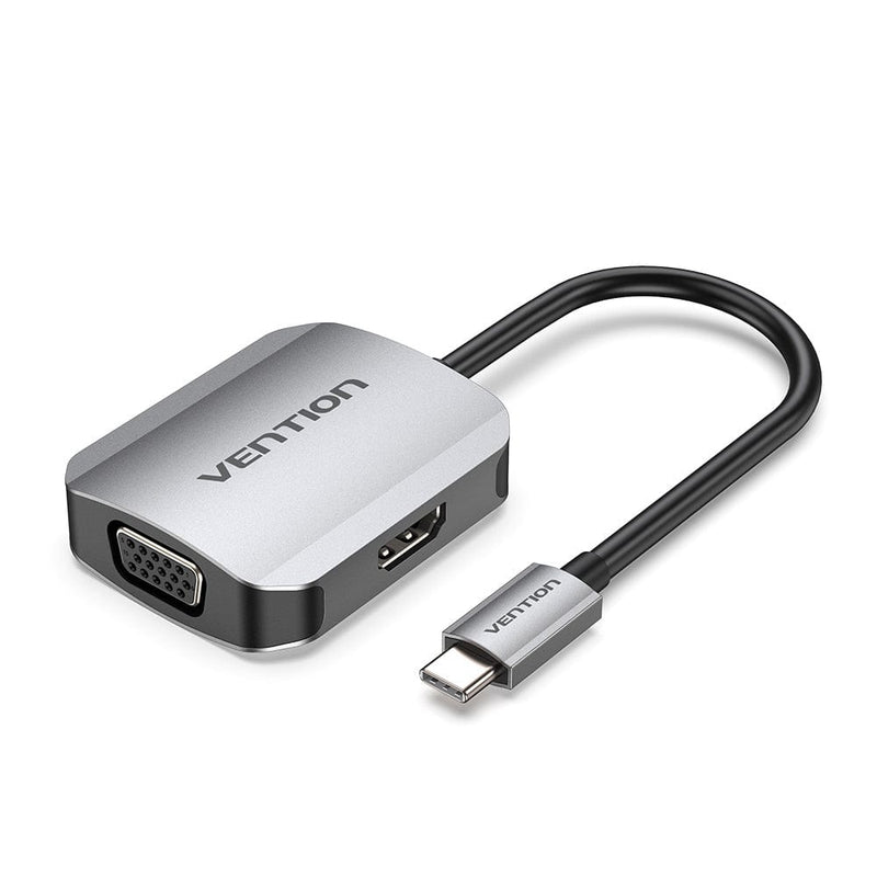 Vention USB-C to HDMI/VGA Adapter - 4K@30Hz, Dual Display